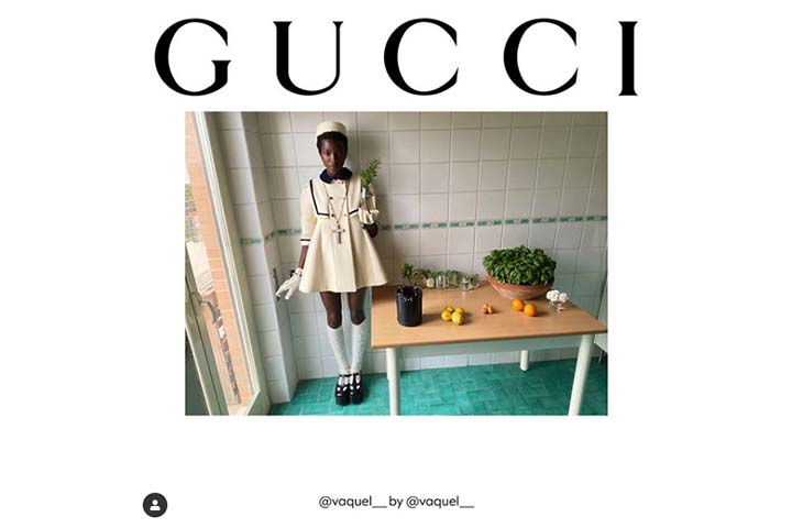 Nova campanha da Gucci dispensa fotógrafos por selfies de modelos ...