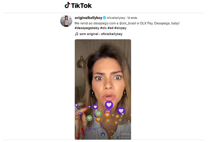 OLX entra no TikTok pela Quintal em ação com Kelly Key - Janela ...